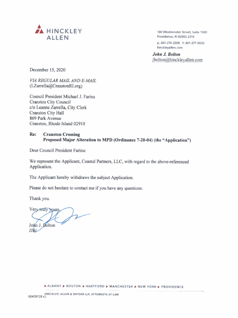 Costco Withdrawal Letter | PDF