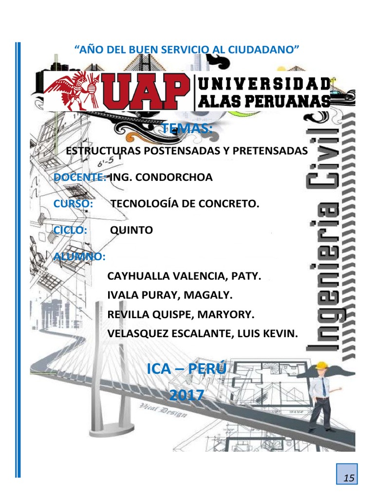 Estructuras Postensadas y Pretensadas | PDF | Hormigón pretensado ...