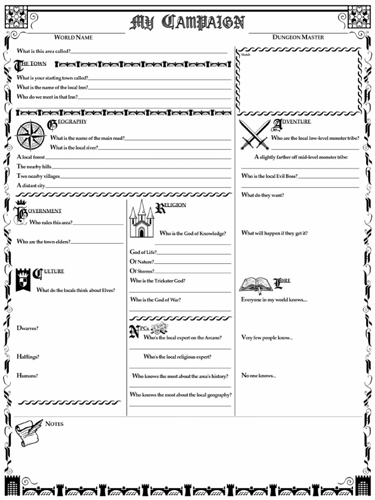 My Campaign Worksheet | PDF
