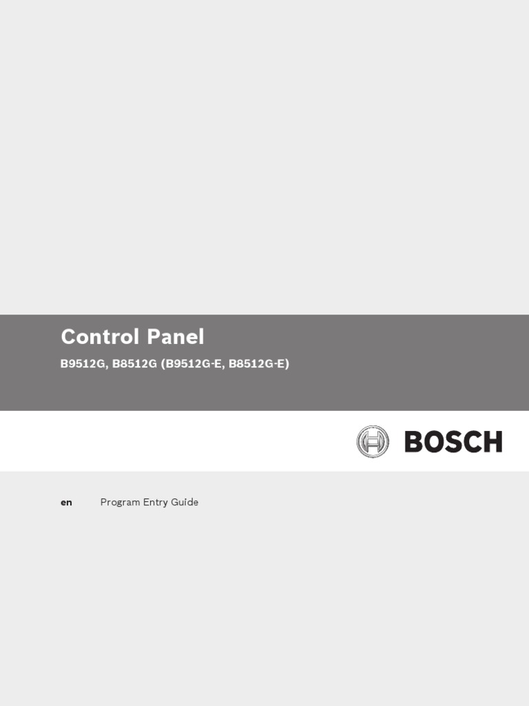 Control Panel: B9512G, B8512G (B9512G-E, B8512G-E) | PDF | Security ...