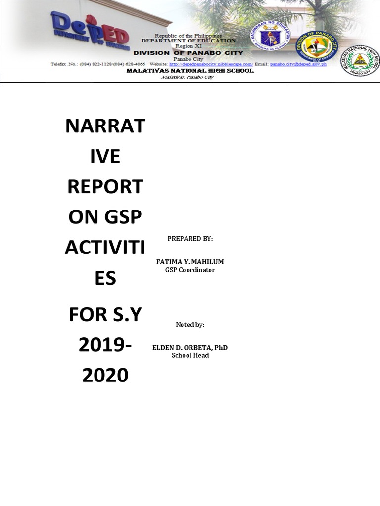 Narrative Report GSP 2019 | PDF | Youth Movements | Scouting