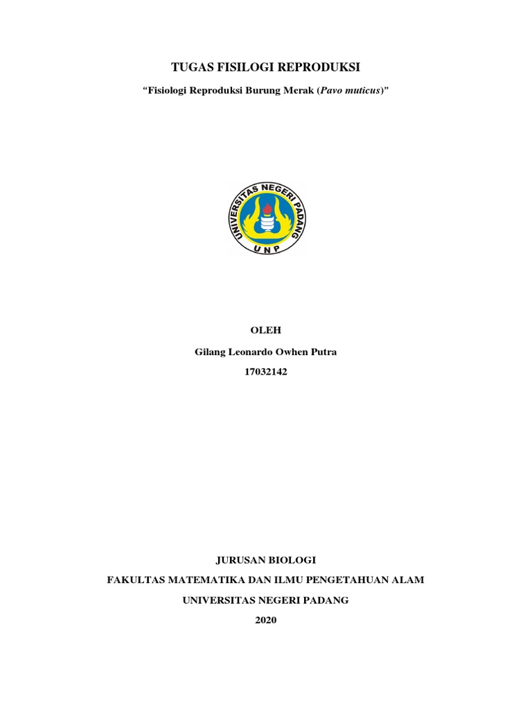 Fisiologi Reproduksi Burung Merak | PDF | Teknologi & Rekayasa