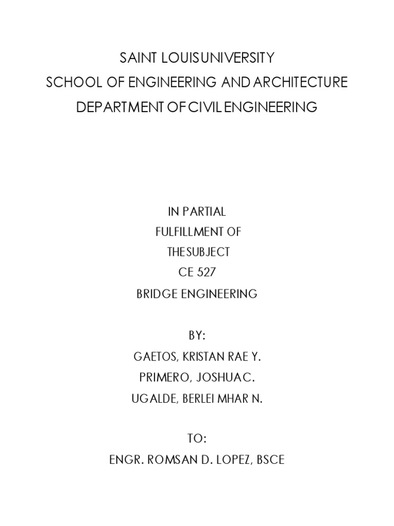 CE527-FN - RQMNTS-MOJOJOJO-GaetosKristan, PrimeroJoshua, UgaldeBerlei | PDF | Prestressed ...