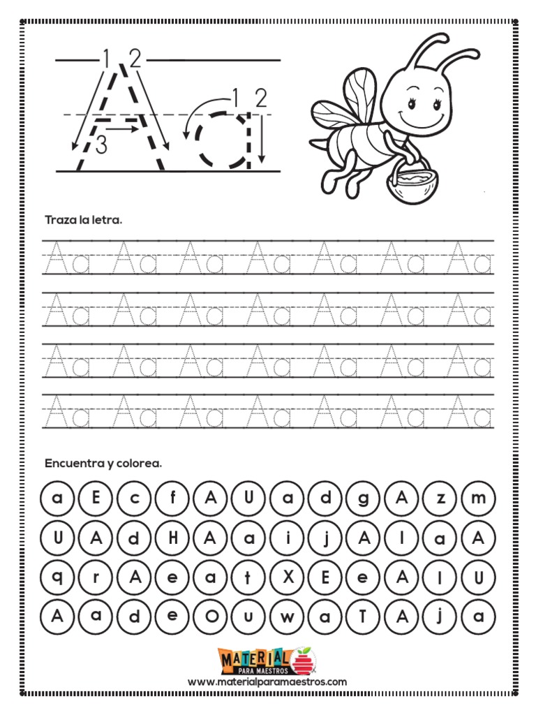Traza e Identifica Las Letras PDF | PDF