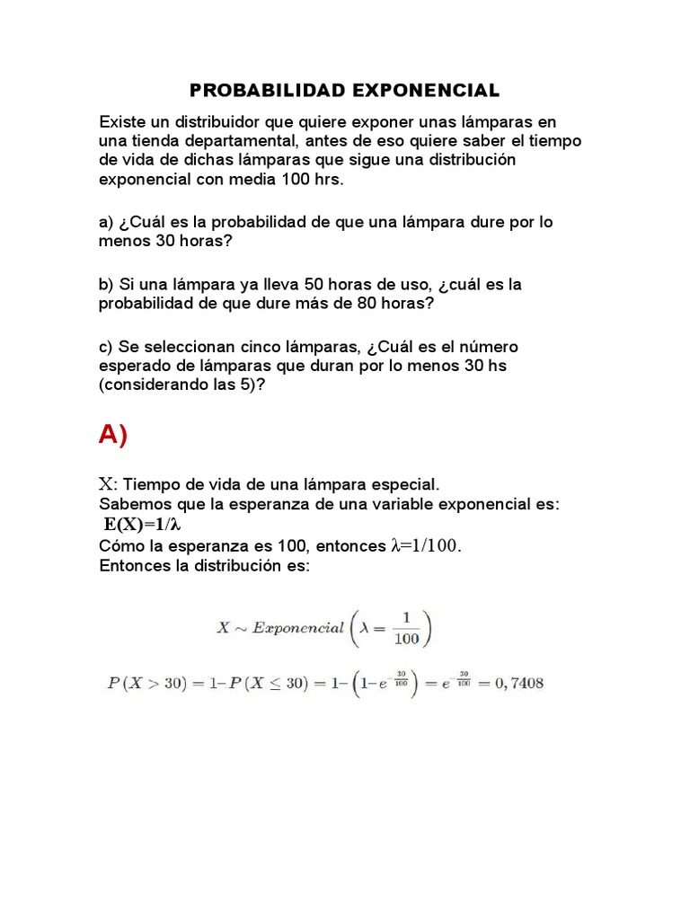 Probabilidad Exponencial y Uniforme | PDF | Métodos y materiales de enseñanza