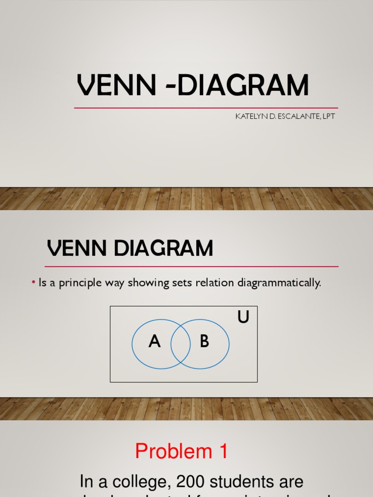Using Venn Diagrams to Solve Problems Involving Sets | PDF | Hot Drinks ...