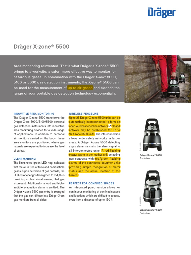 Dräger X-Zone® 5500: Innovative Area Monitoring Wireless Fenceline ...