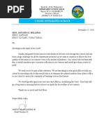 Request Letter To LGU | PDF