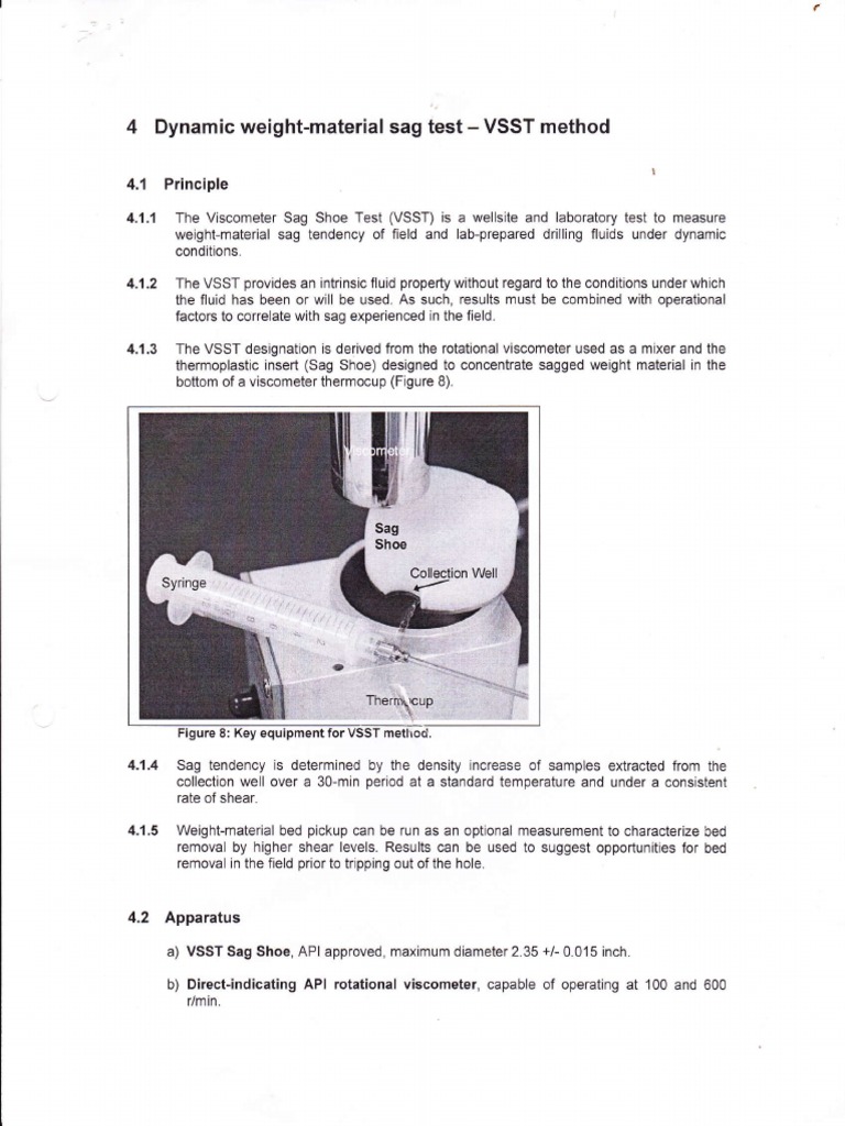 Weight-Material: Dynamic Sag Test VSST Method | PDF | Applied And ...