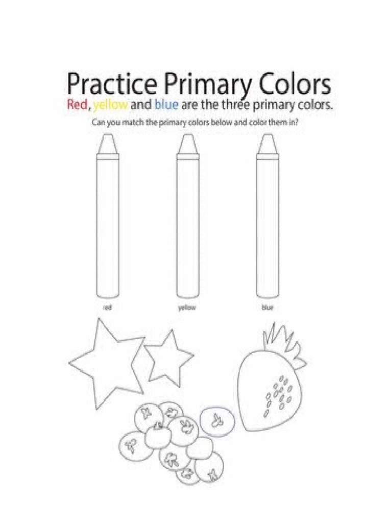 Primary Colors Worksheet | PDF