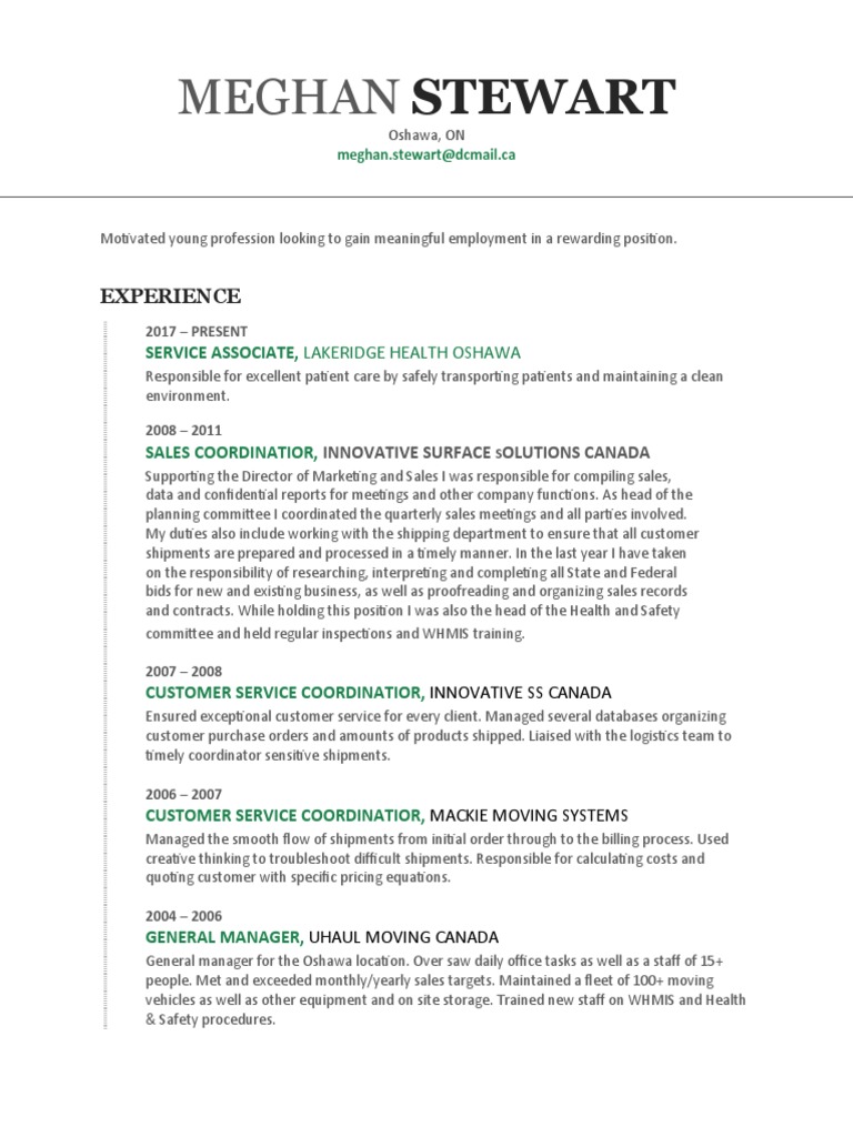 Meghan Stewart Resume | PDF | Sales | Business