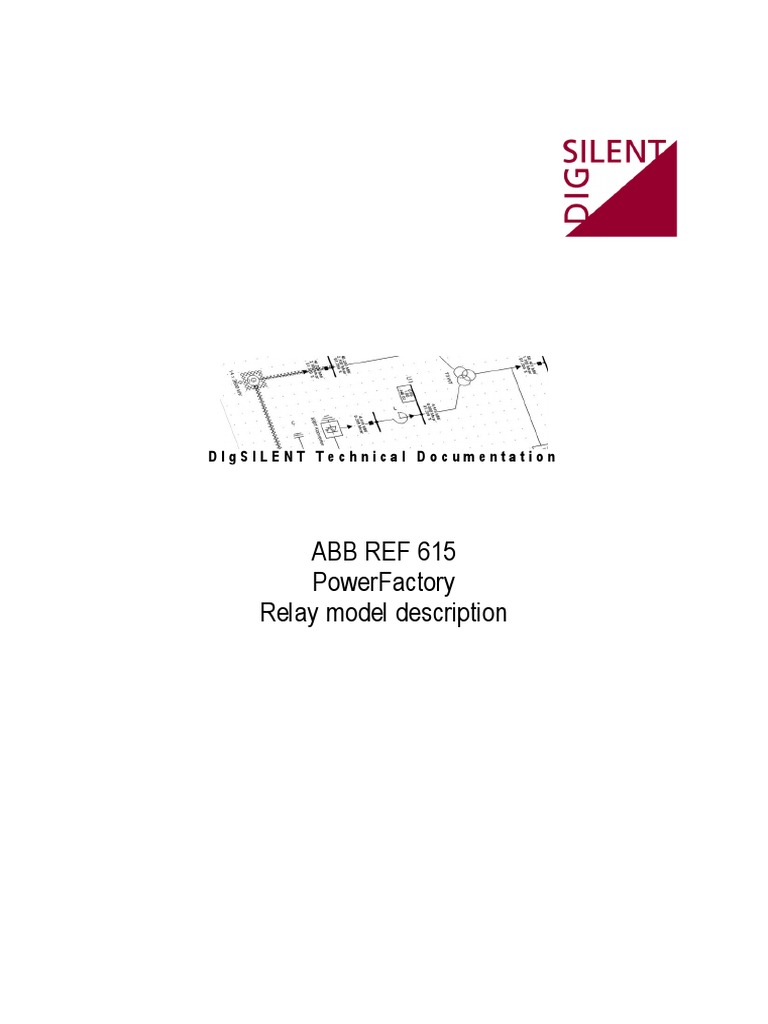 Abb Ref 615 Powerfactory Relay Model Description: Digsilent Technical ...
