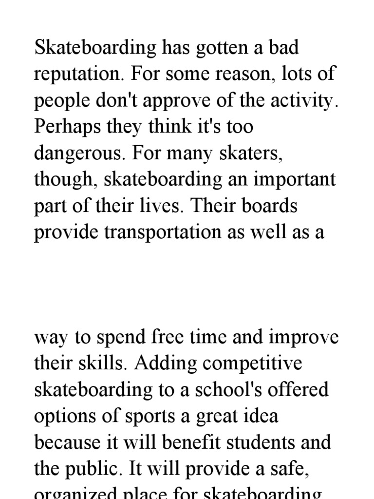 Skate Boarding-File | PDF | Sports