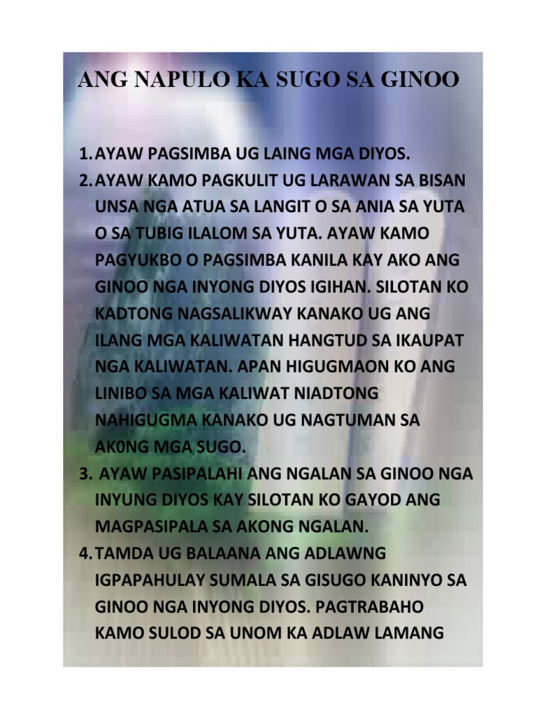 10 Commandments | PDF