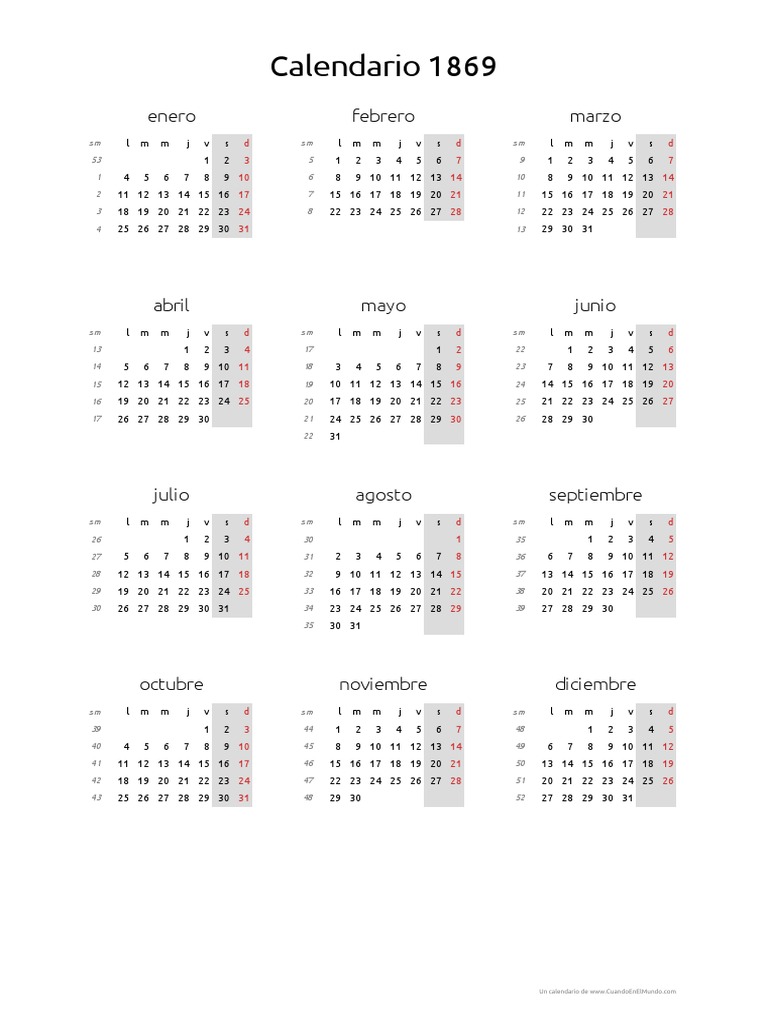 Calendario 1869 | PDF | Violencia | Agitación