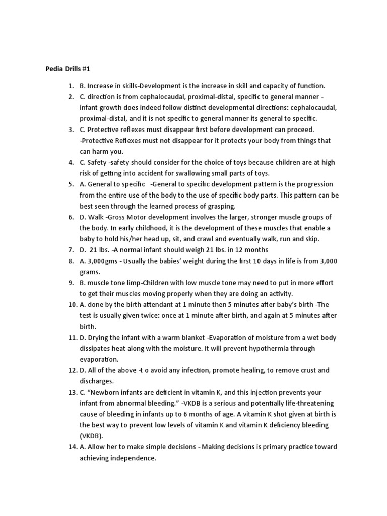 Pediadrills& Ob Drill - Line, Shella Mae BSNIII-LEVINE | PDF | Infants ...
