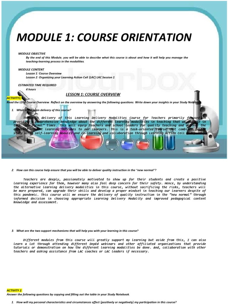Cover Page Modules | PDF | Curriculum | Learning