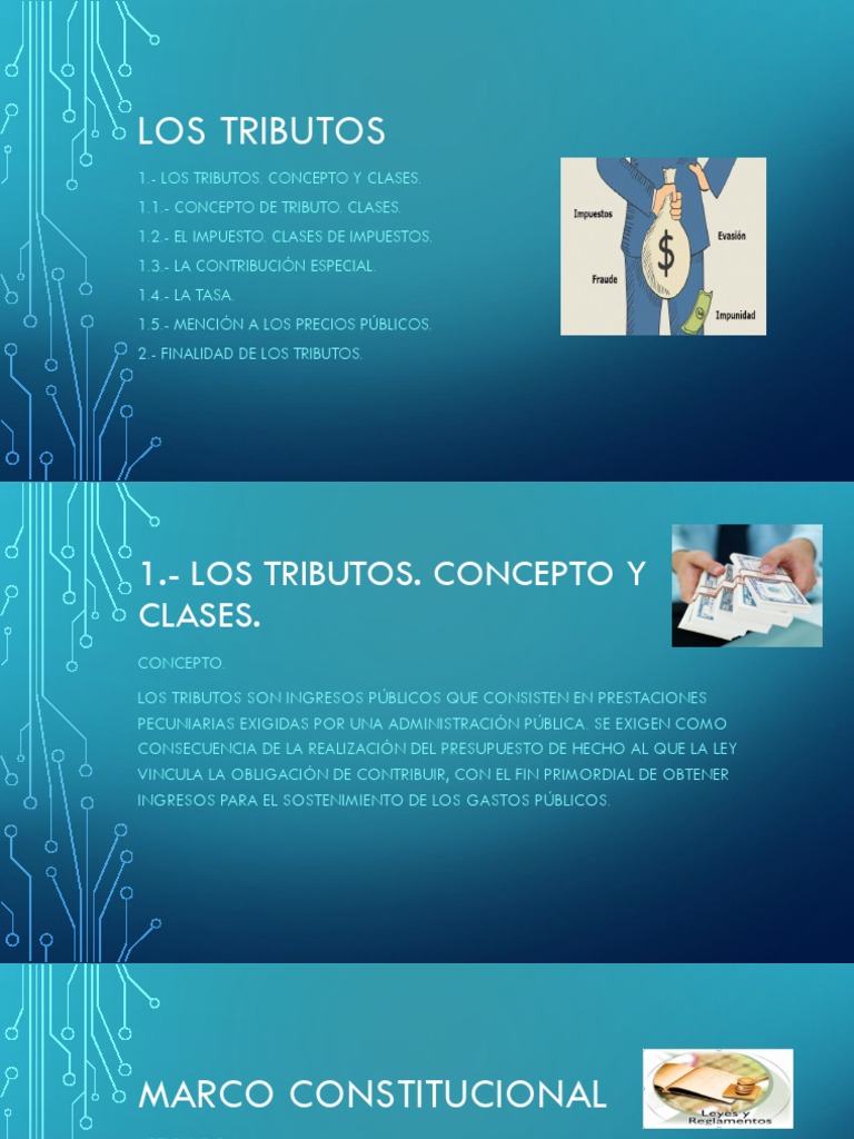 Los Tributos en Presentacion PDF | PDF | Impuestos | Política