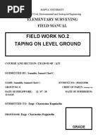 Laboratory Exercise 2 - Taping Over Level Ground | PDF | Surveying ...