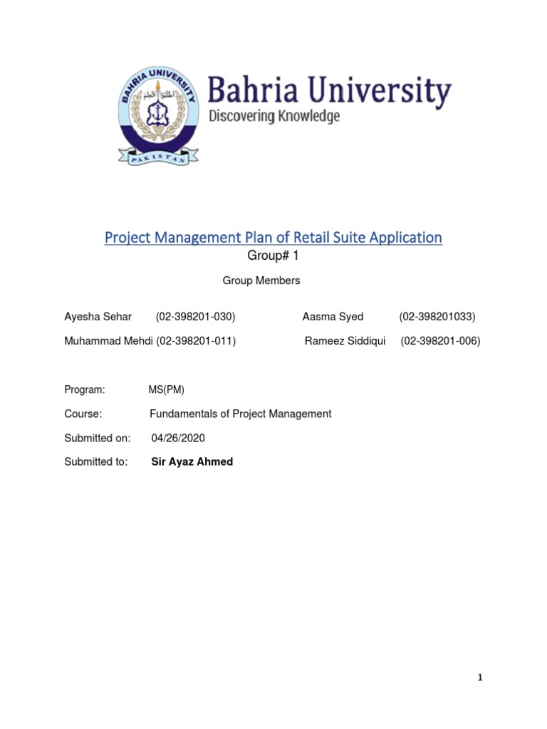 Retail Suite Application Project Plan | PDF | Point Of Sale | Project ...