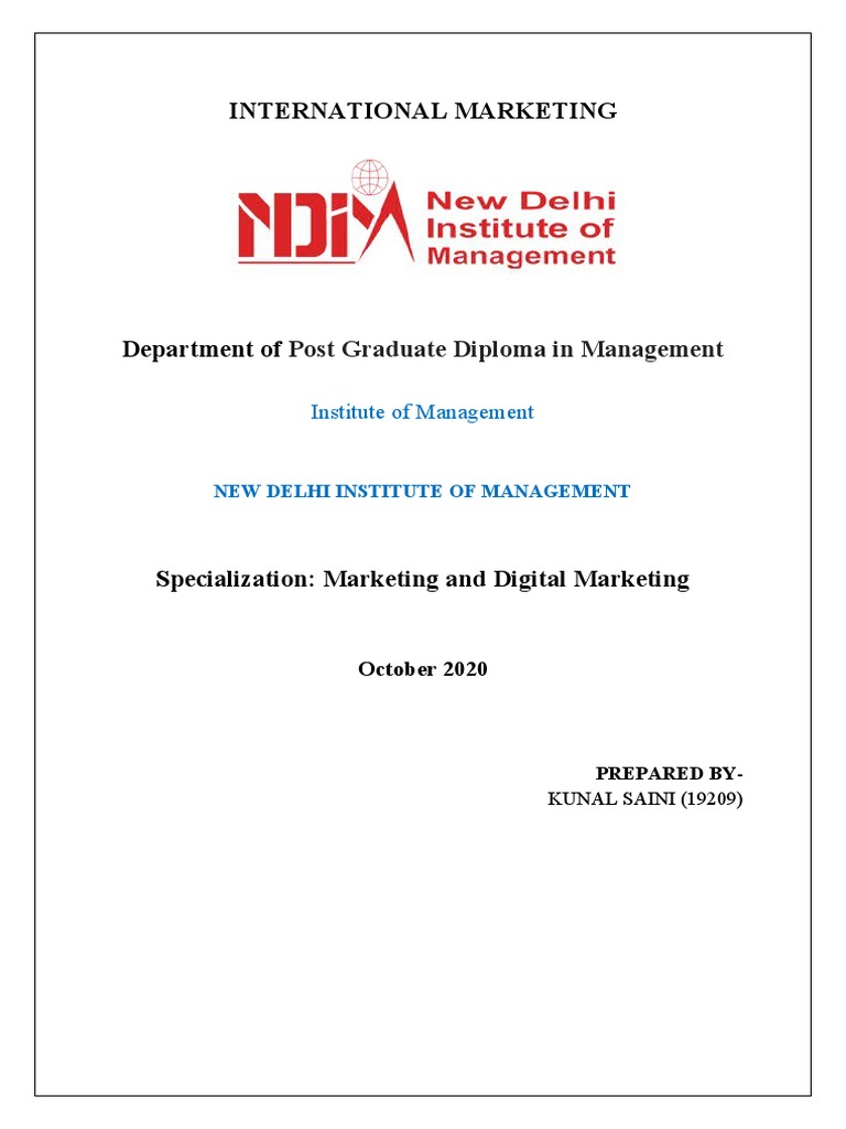 Kunal Saini - 19209 - MC | PDF | Retail | Brand