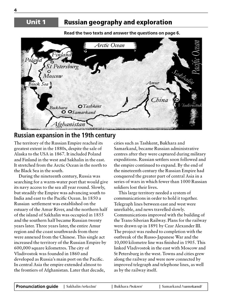 Russian Geography and Exploration: Unit 1 | PDF | Russian Empire | Russia