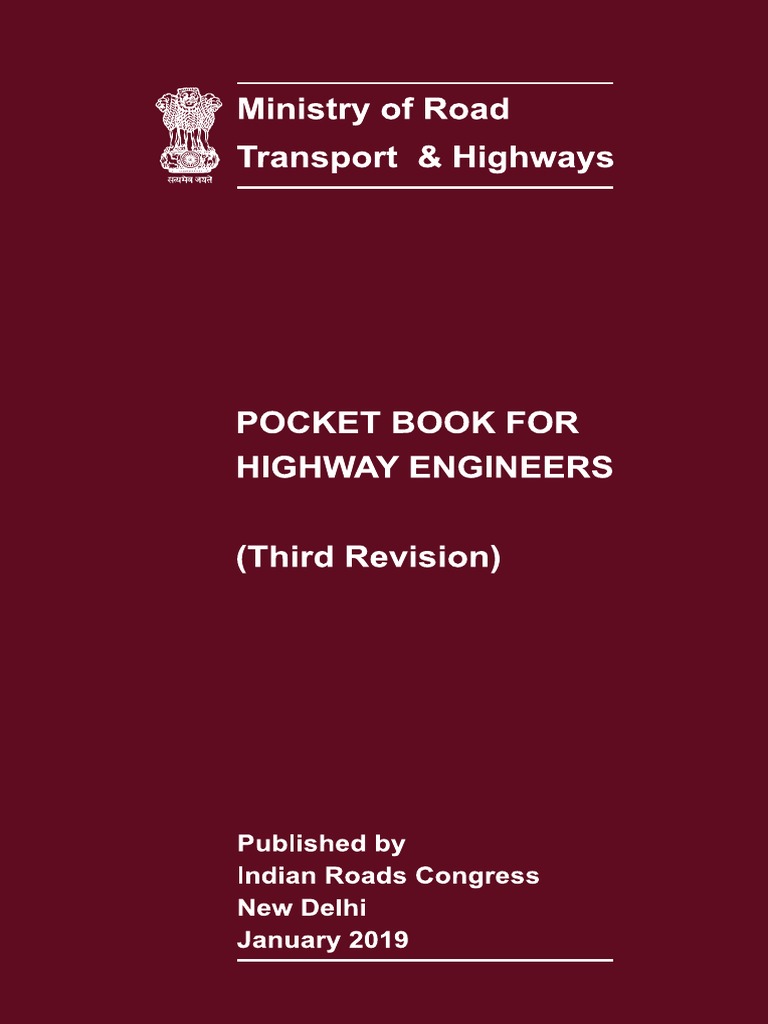 MORTH - Pocket Book For Highway Engineers-2019 PDF | Download Free PDF ... MORTH - Pocket Book For Highway Engineers-2019 PDF | Download Free PDF ...