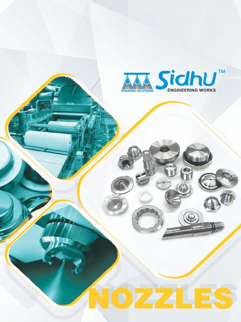 Sidhu New Nozzles Broucher 20 | PDF | Nozzle | Flow Measurement