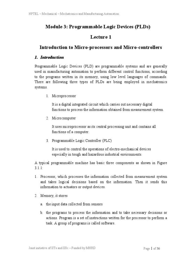 Programmable Logic Devices (PLDS) | PDF | Programmable Logic Controller ...
