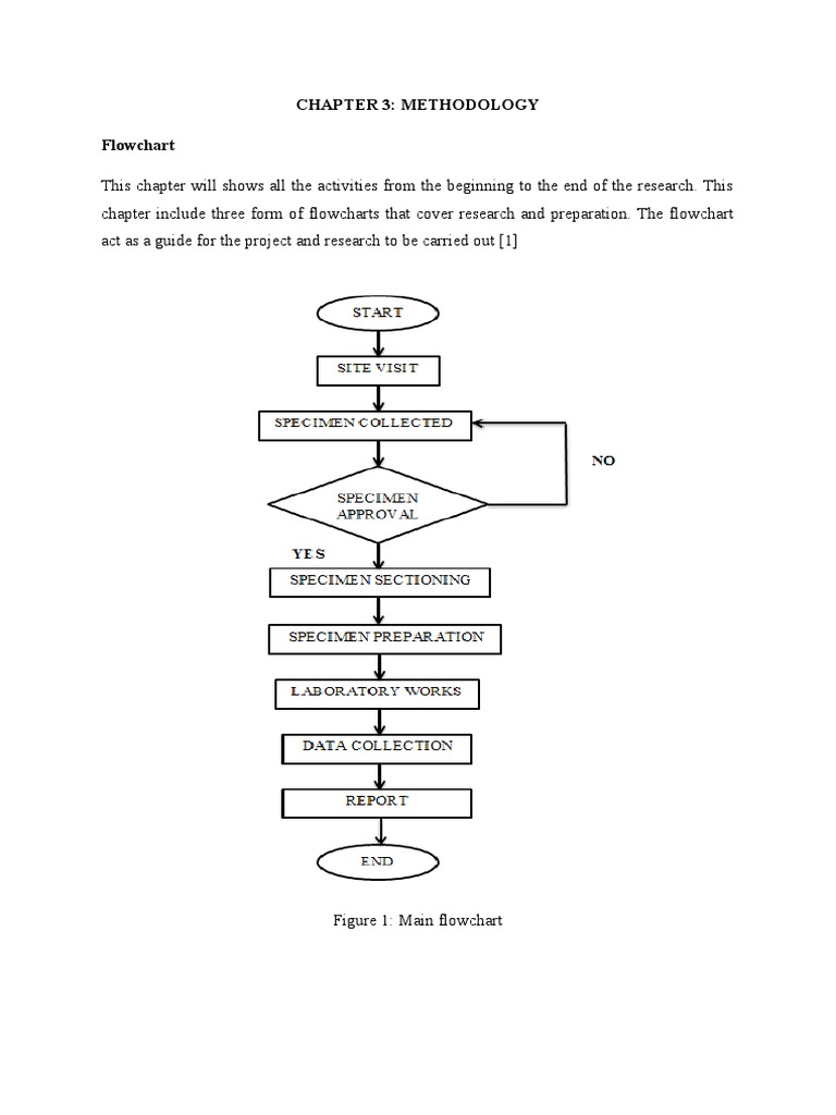Chapter 3: Methodology Flowchart | PDF | Scanning Electron Microscope ...