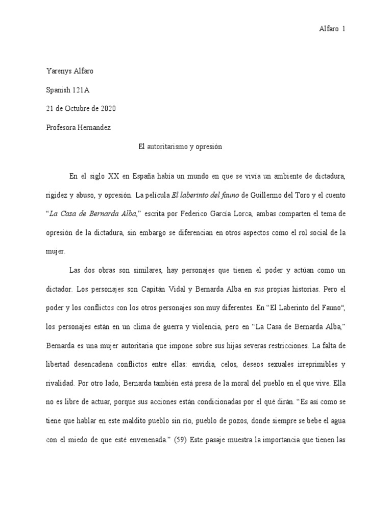 Ensayo de Comparación y Contraste | PDF | Violencia