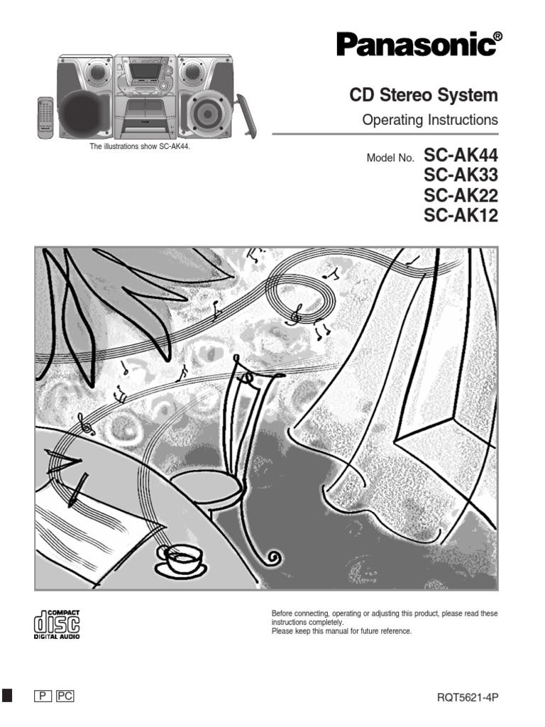 Panasonic SC-AK33 User Manual (English) | PDF | Electrical Connector ...