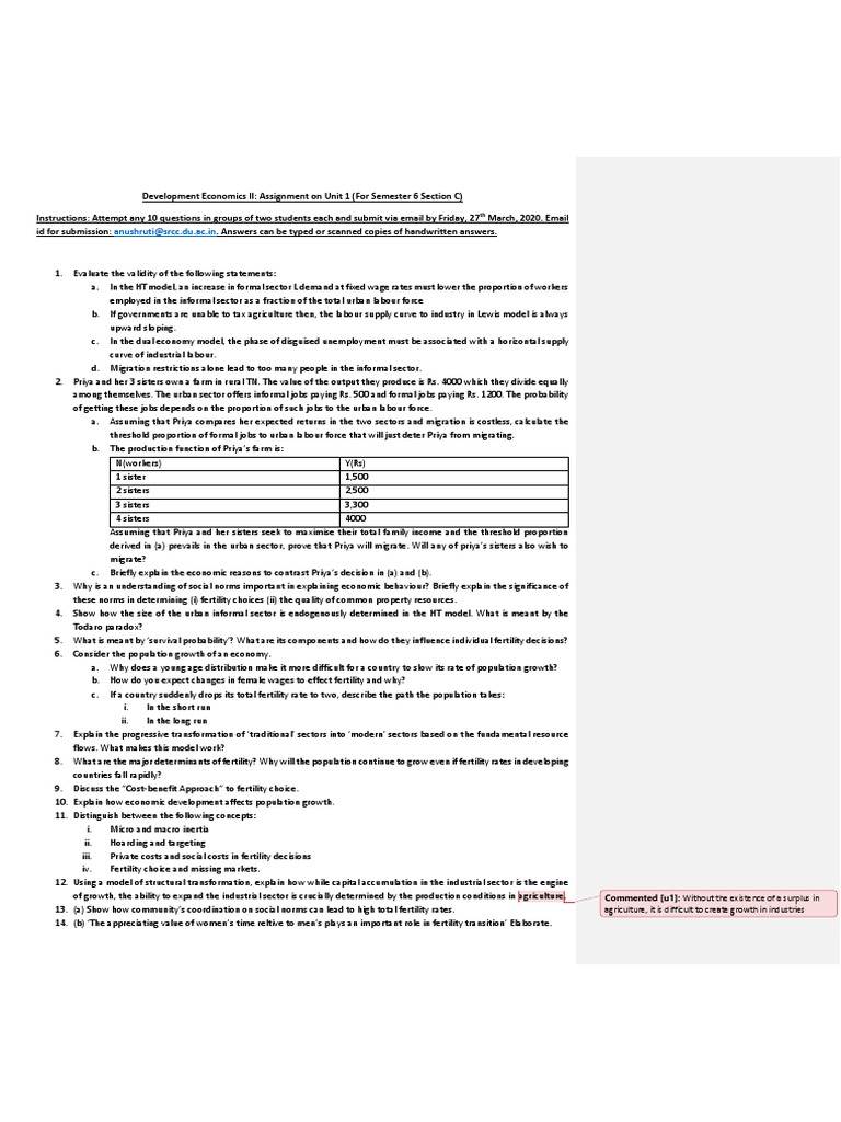 Anushruti@srcc - Du.ac - In: Commented (U1) : Without The Existence of A Surplus in | PDF ...