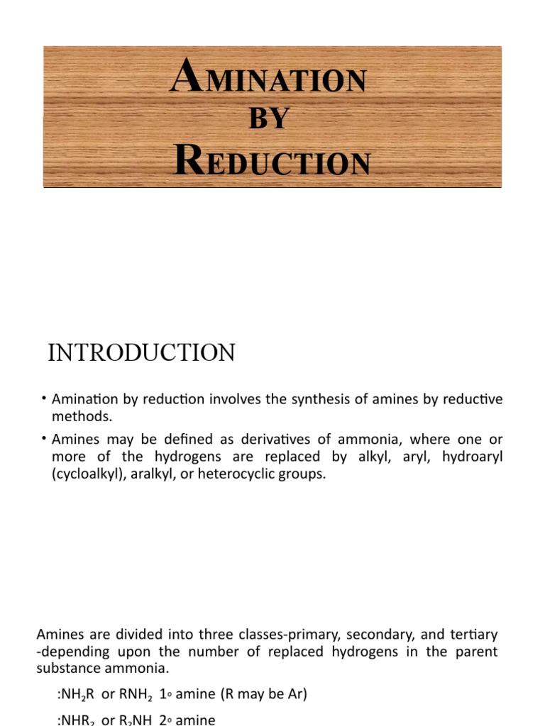Amination by Reduction | PDF | Amine | Catalysis