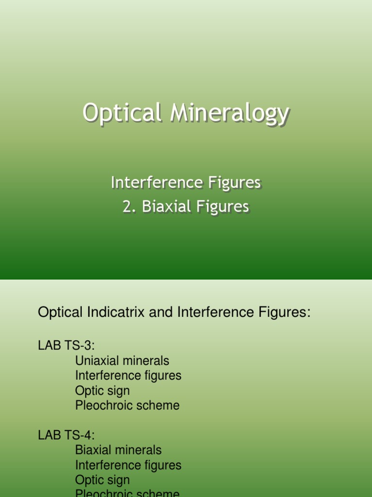 Biaxial Interference Figures Guide | PDF | Minerals | Electromagnetic ...