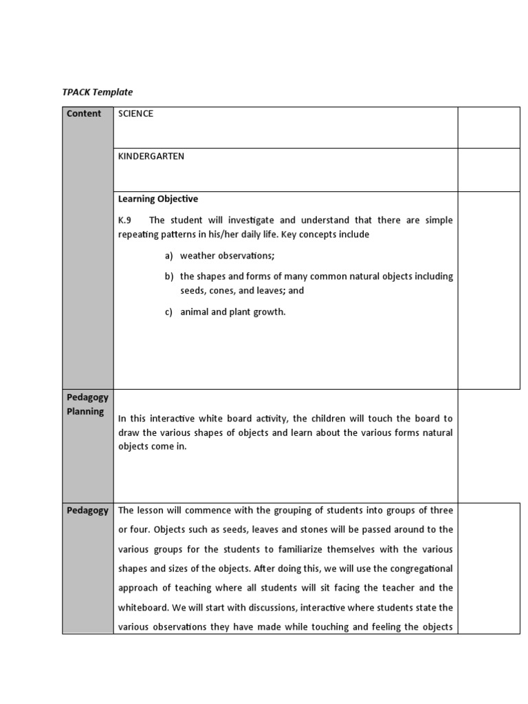 Tpack Lesson | Download Free PDF | Cognition | Pedagogy