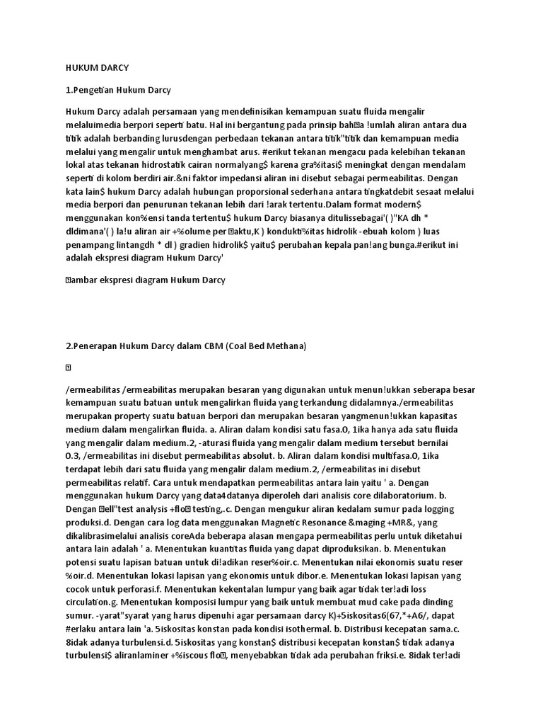 Hukum Darcy | PDF
