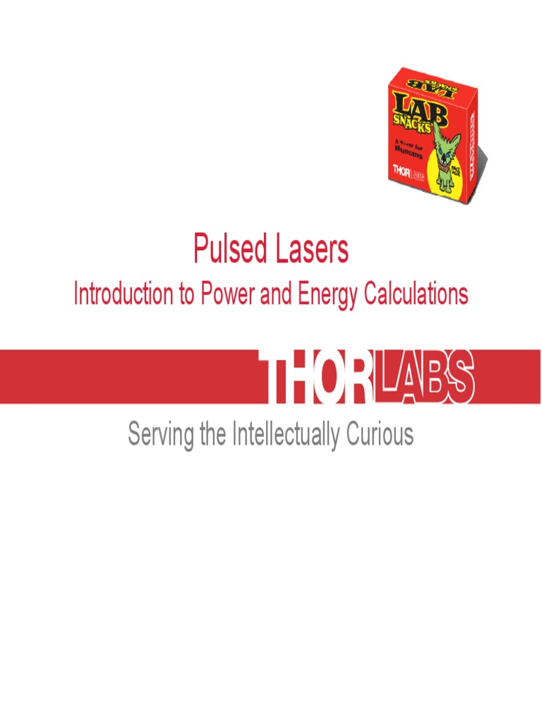 Pulsed Laser Power and Energy Overview | PDF | Power (Physics) | Laser