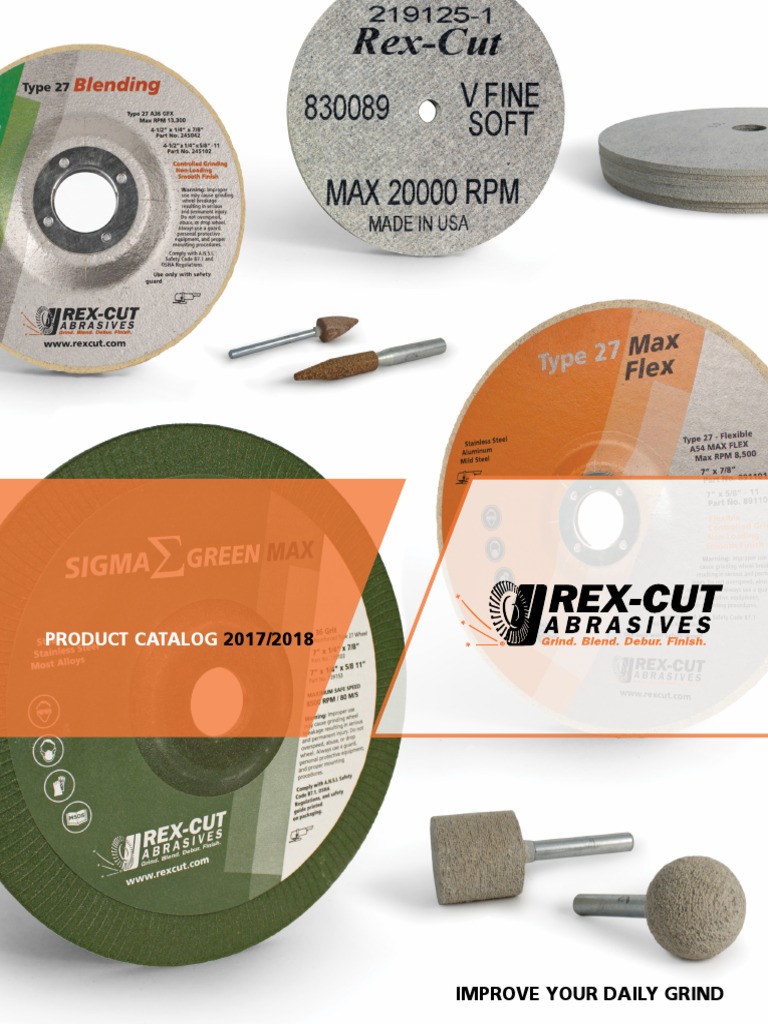 Rex-Cut Catalog | PDF | Abrasive | Grinding (Abrasive Cutting)