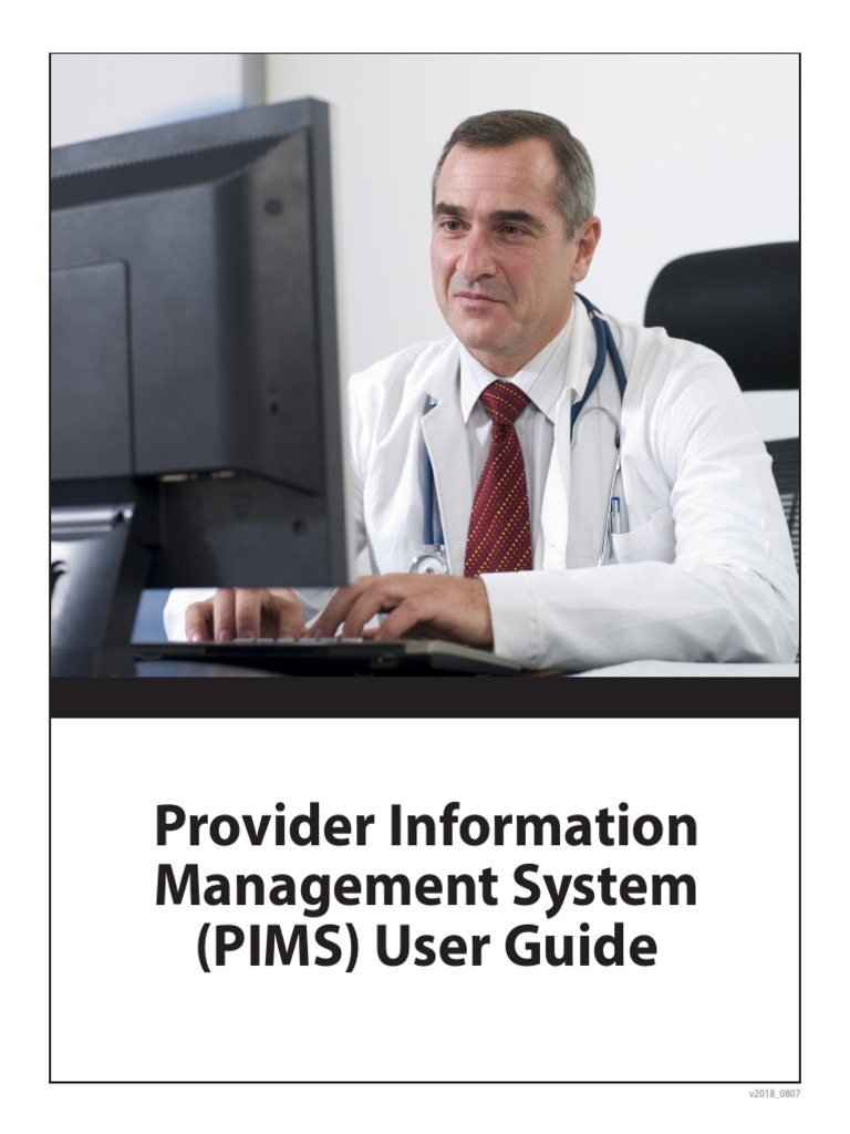 Provider Information Management System (PIMS) User Guide | PDF ...