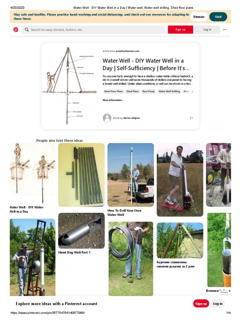 Water Well - DIY Water Well in A Day - Water Well, Water Well Drilling ...