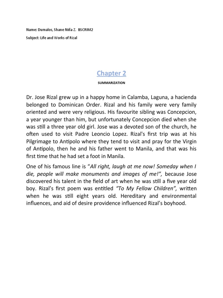 Chapter 2 Summary | PDF