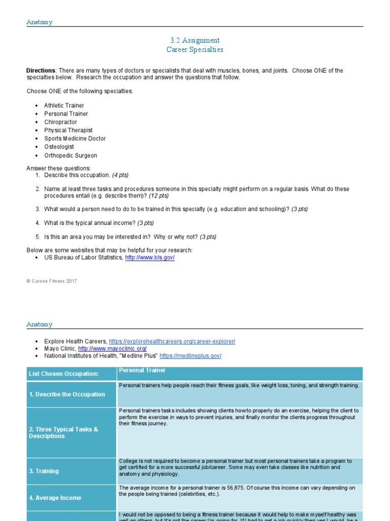 Anatomy Chapter 3 Lesson 2 Edgenuity | PDF | Personal Trainer ...