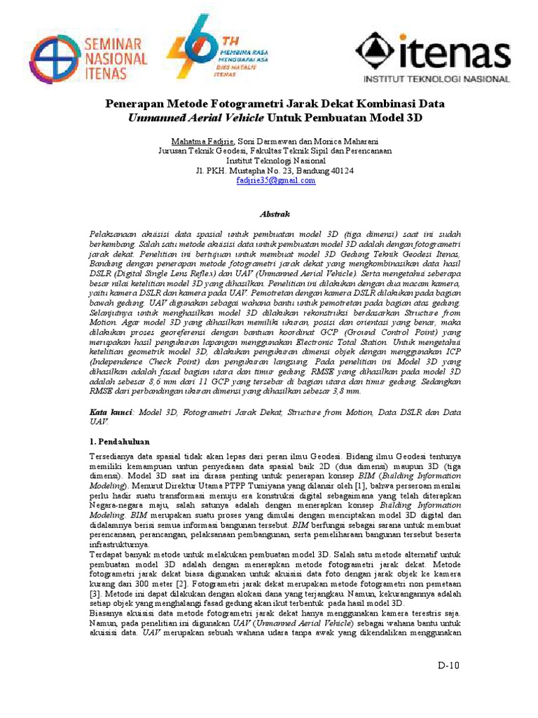 D-3 Penerapan Metode Fotogrametri | PDF