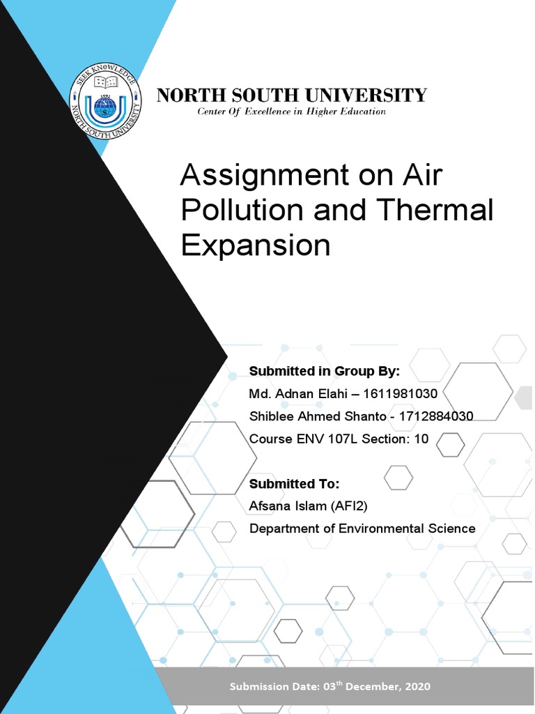 Assignment On Air Pollution and Thermal Expansion | PDF | Sea Level ...