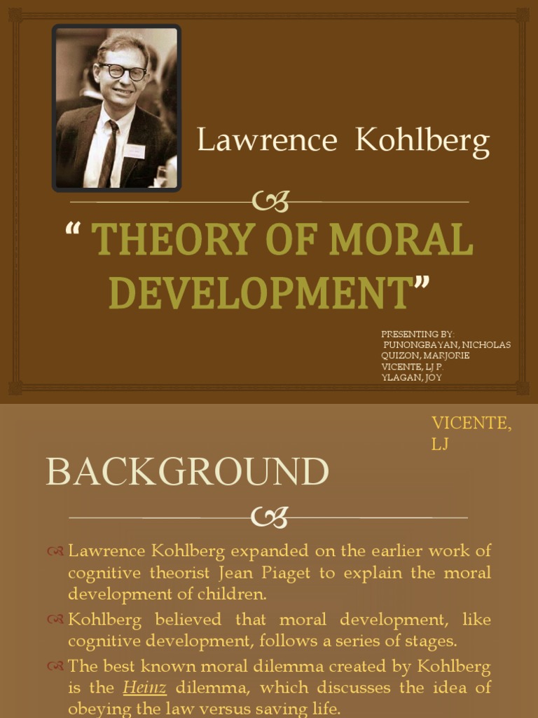 Lawrence Kohlberg: Theory of Moral Development | PDF | Morality ...