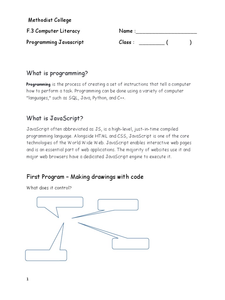 Introduction to JavaScript Programming | PDF | Java Script | World Wide Web
