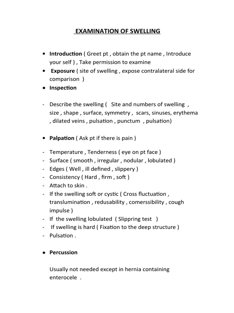 Lump Examination | PDF