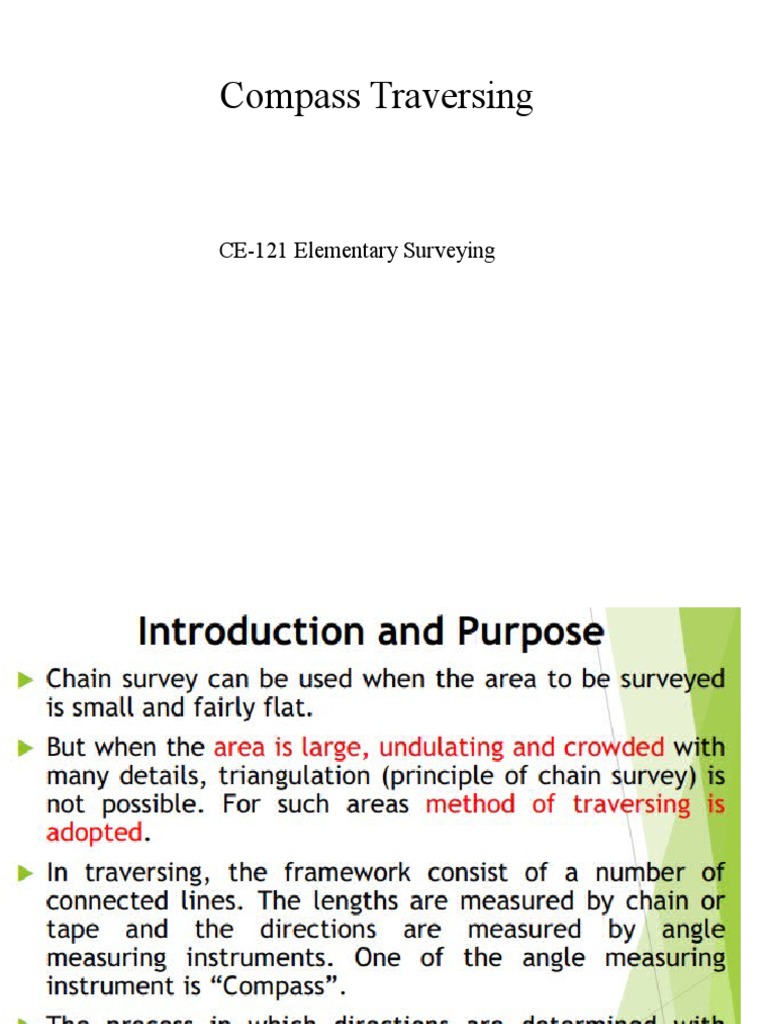 Module 3 - COMPASS SURVEYING | PDF
