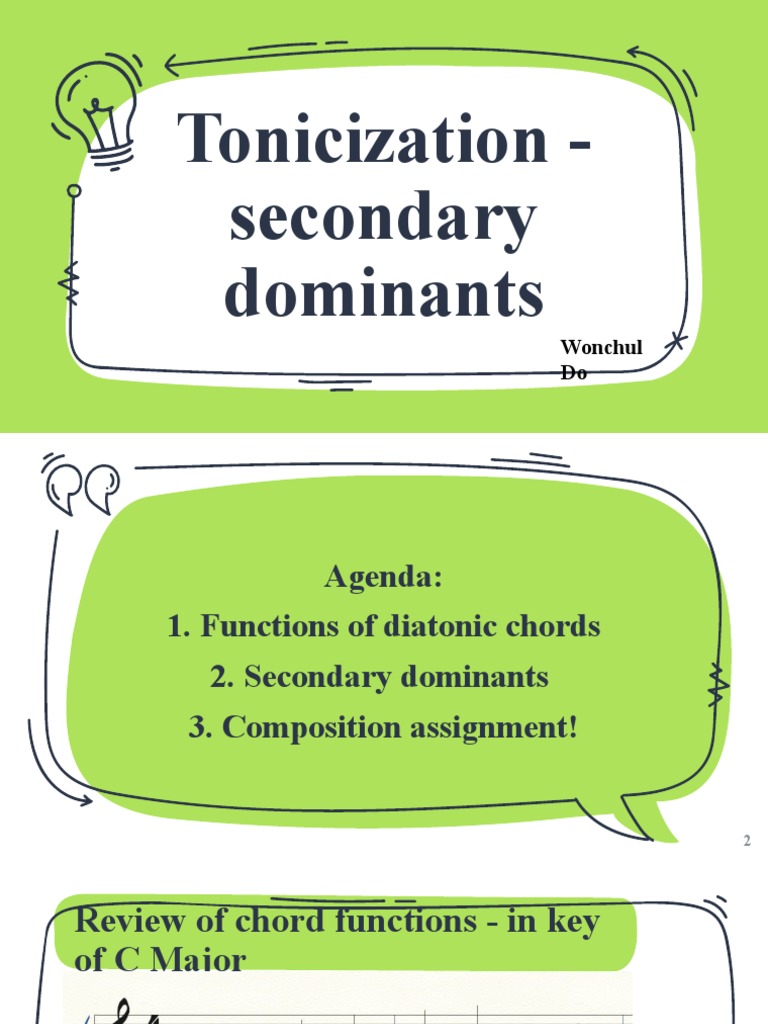 Secondary Methods - High School Lesson - Secondary Dominants | PDF ...